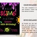 Slime Birthday Invitation Slime Invitation Slime Party - Etsy