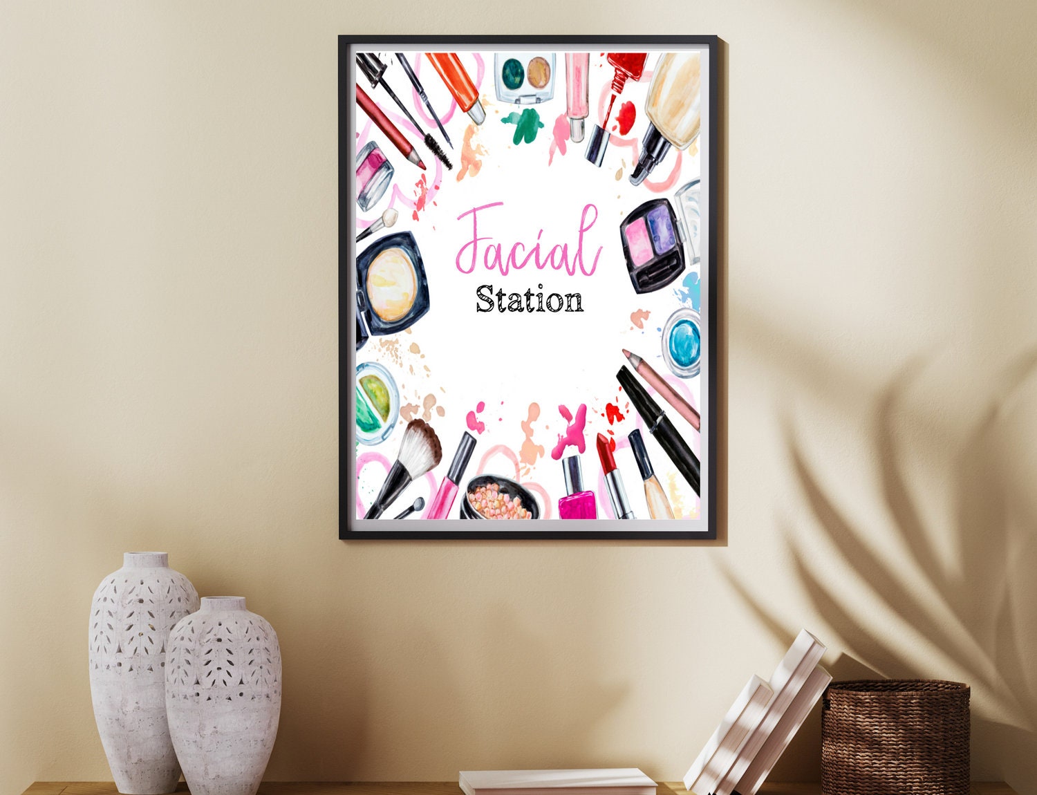 Facial Station Sign, Spa Sign, Halloween Spa Party Decorations, Girls ...