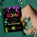 Slime Birthday Invitation Slime Invitation Slime Party - Etsy