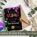 Slime Birthday Invitation Slime Invitation Slime Party - Etsy