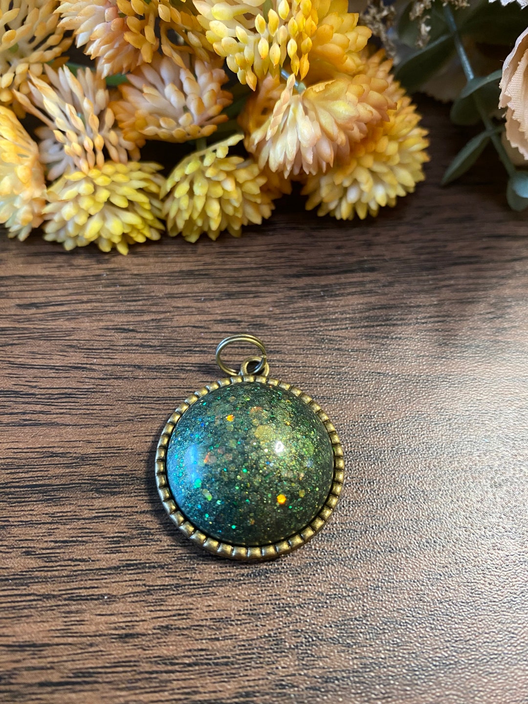 Green Tree Pendant - Etsy