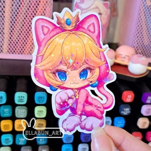 Princess Peach Sticker - Etsy