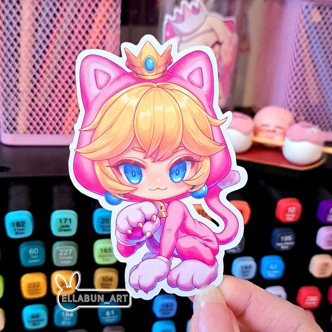 Princess Peach Sticker - Etsy