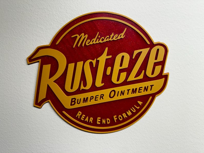 Cars Rusteze Disneyland | Disney World Inspired Disney/pixar Sign! - Etsy