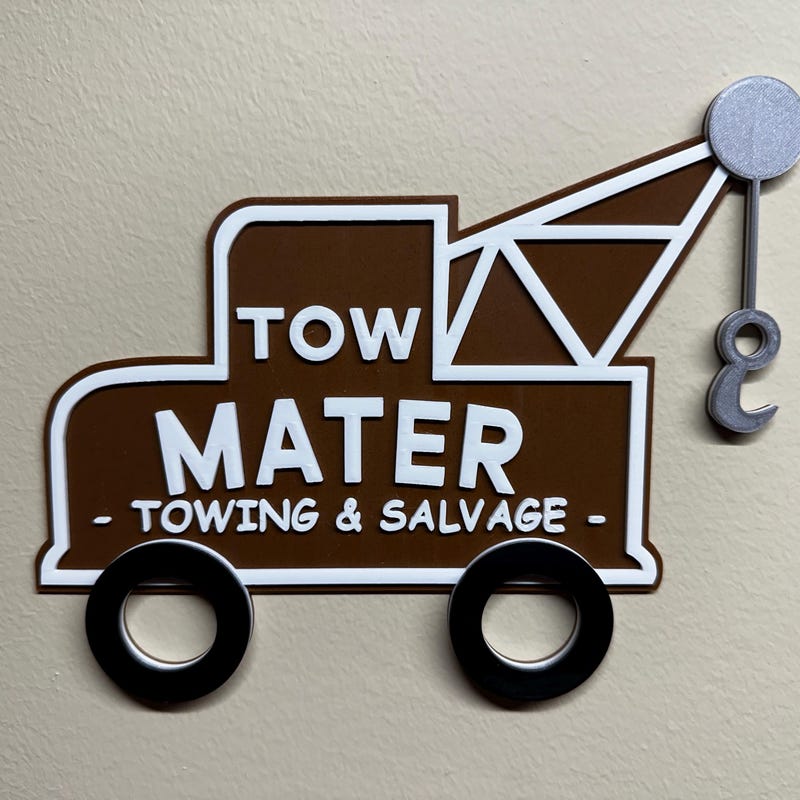 Tow Mater Sign - Etsy