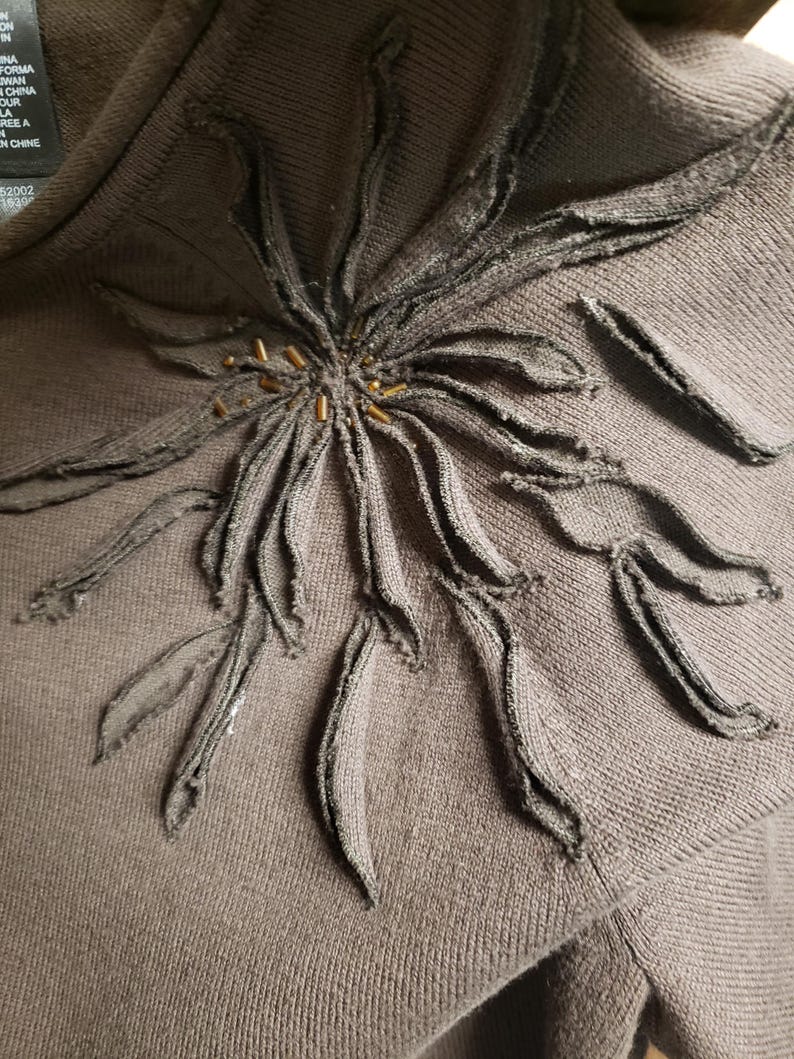 Vintage Y2K Axcess Liz Claiborne Pullover in Deep Mocha - Etsy