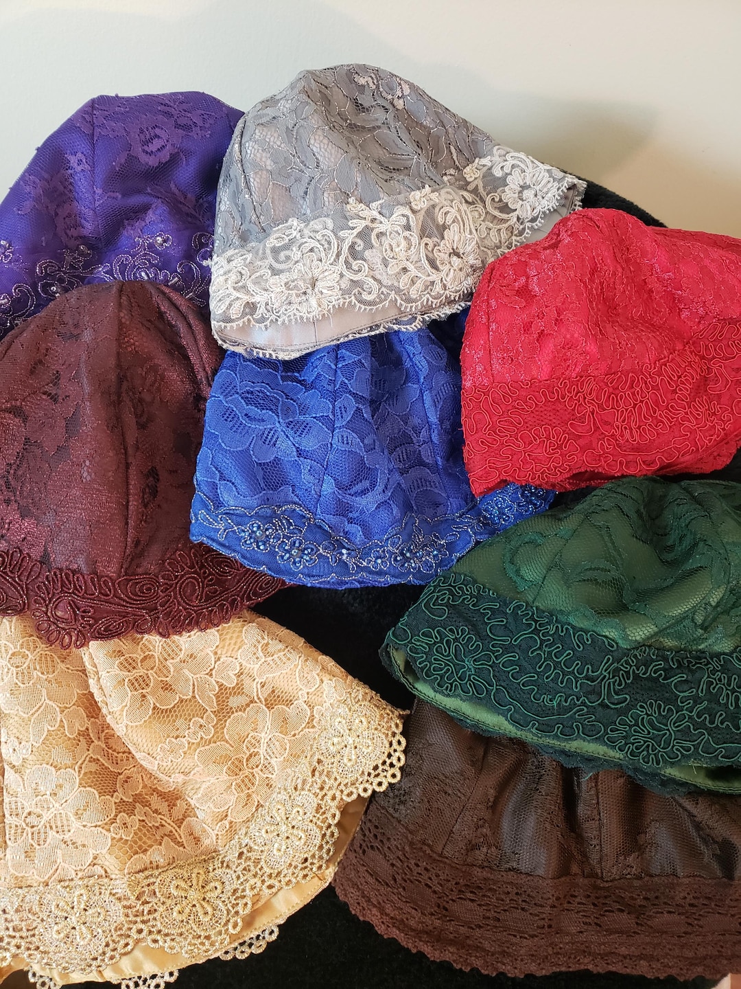 Vintage Lace Caps - Etsy
