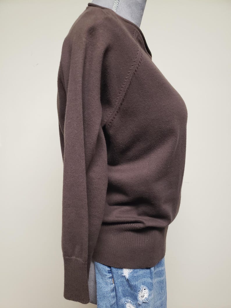 Vintage Y2K Axcess Liz Claiborne Pullover in Deep Mocha - Etsy
