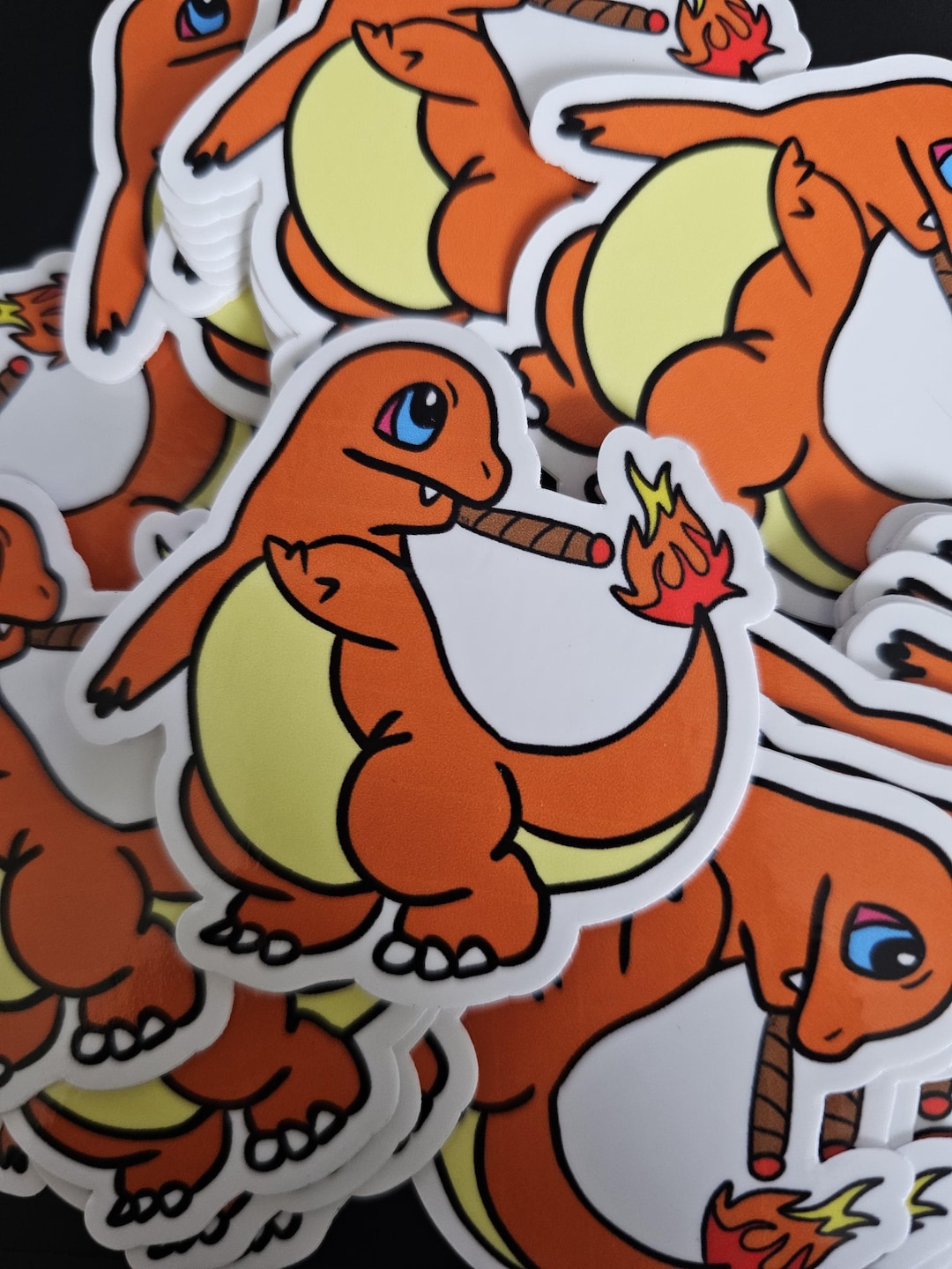 Stoner Charmander Sticker – Funny Pokémon Vinyl Decal, Weed Charmander ...