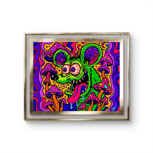 Rat Fink Neon - Etsy
