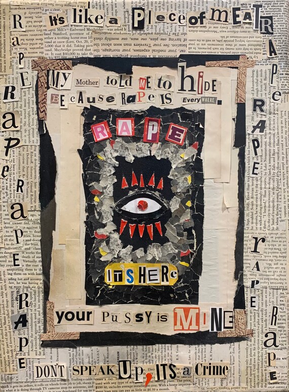 Original Painting Feminist Artwork RAPE: It's Here - Etsy