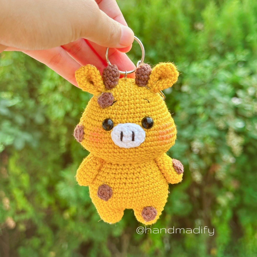 Giraffe Keychain - Crochet Pattern - Giraffe Amigurumi - Crochet ...