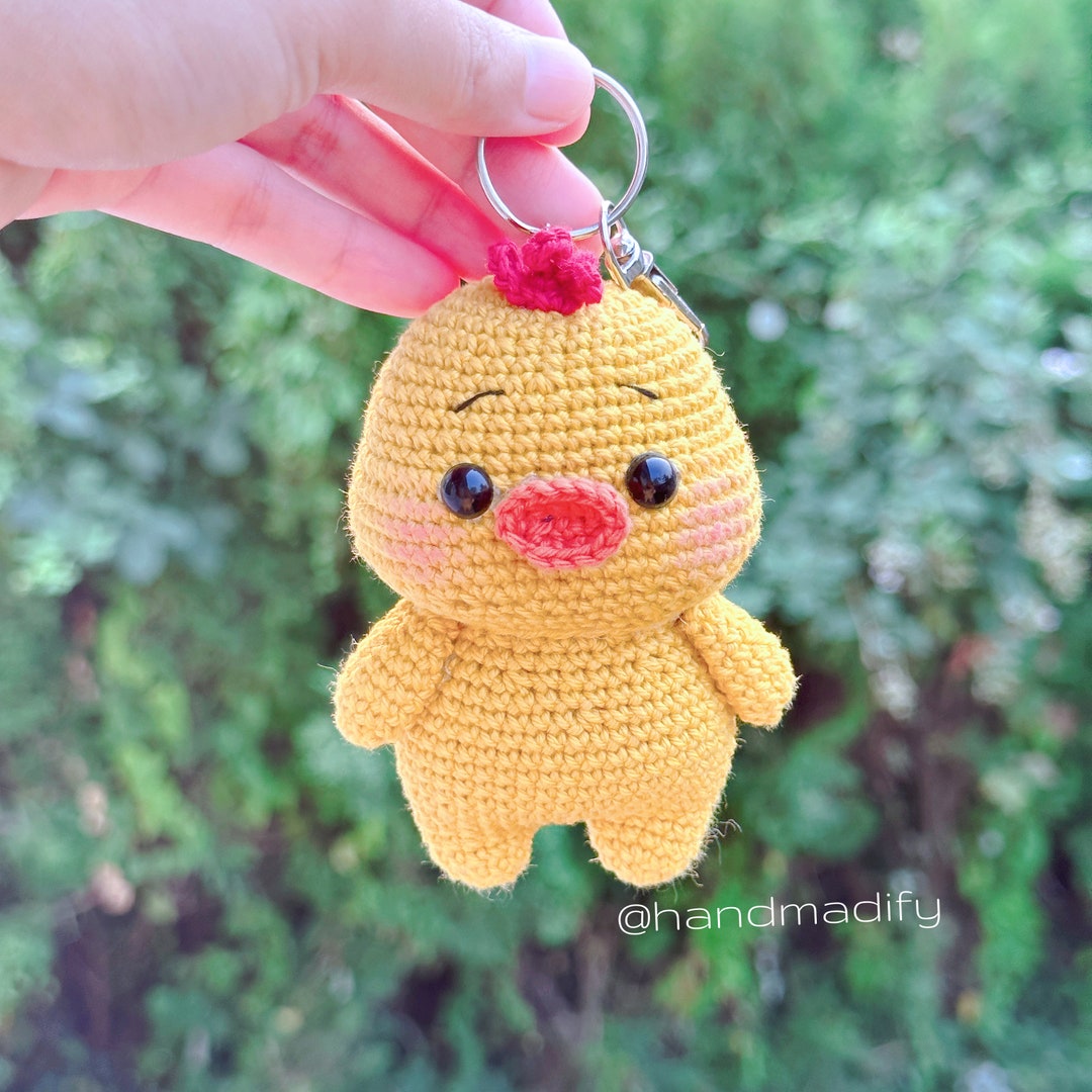 Chicken Keychain - Crochet Pattern - Chicken Amigurumi - Crochet ...