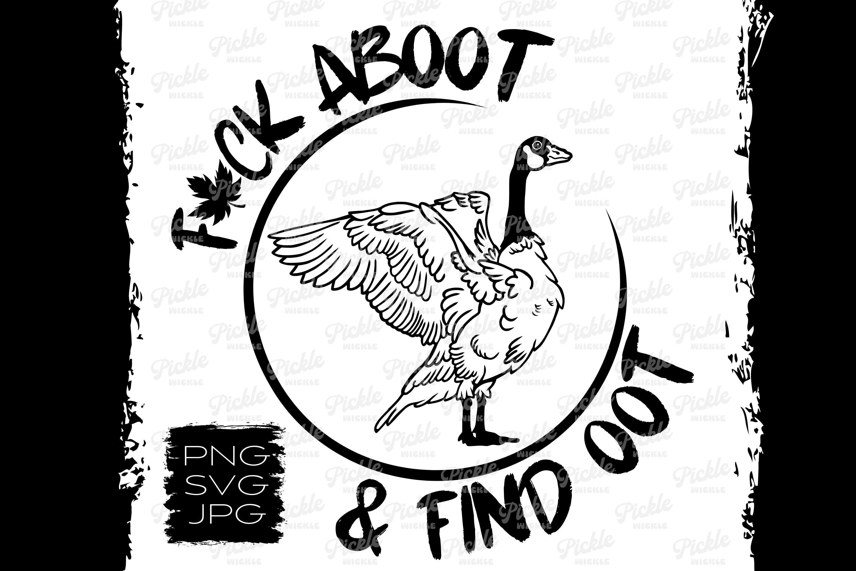Canada Goose PNG F Aboot & Find Oot Funny Canada Day Design Canadian ...