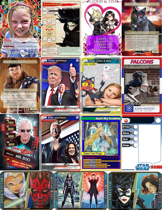 Custom Trading Card - Etsy