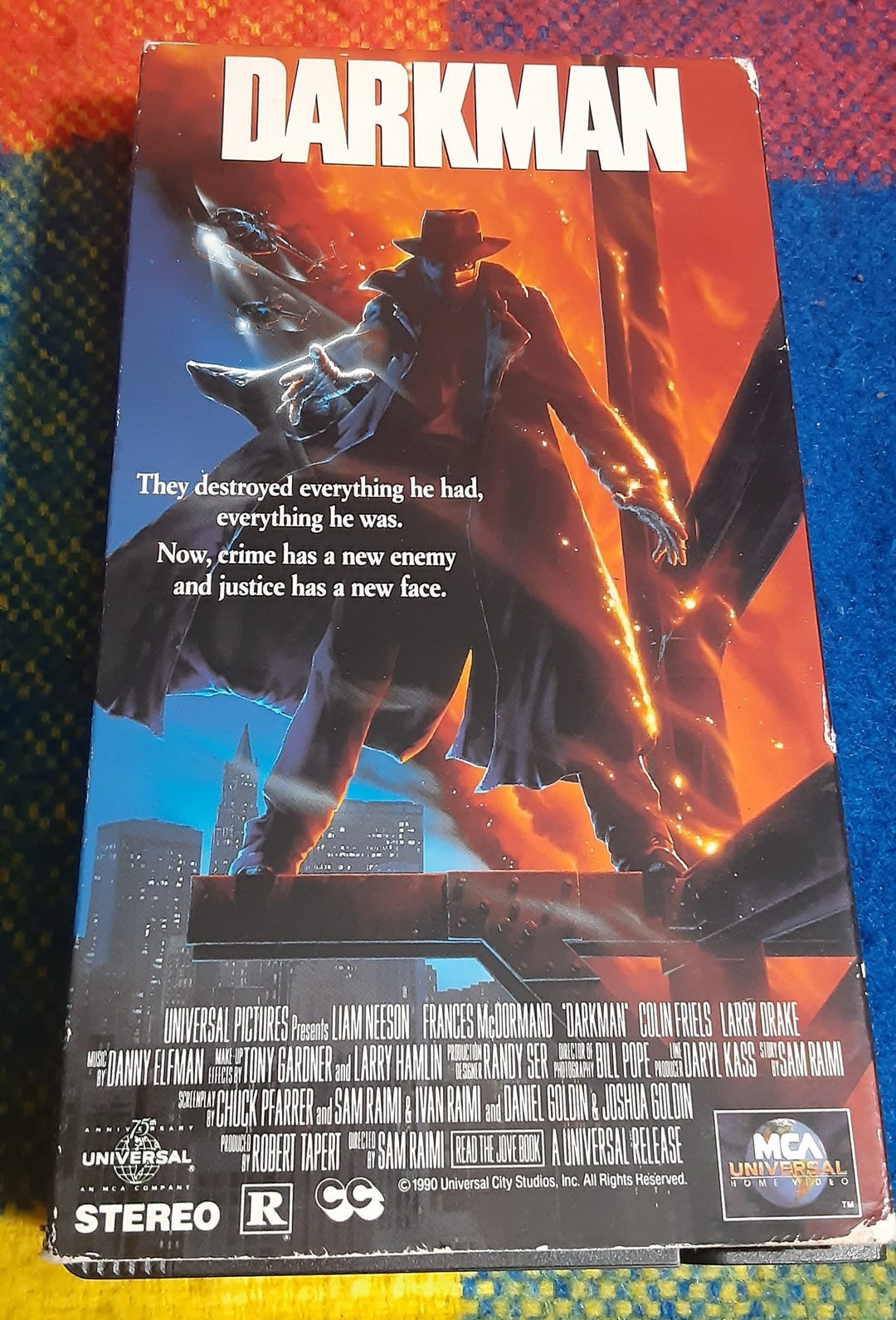 DARKMAN VHS, 1990 Sam Raimi Comic Book SCIFI Action Thriller - Etsy