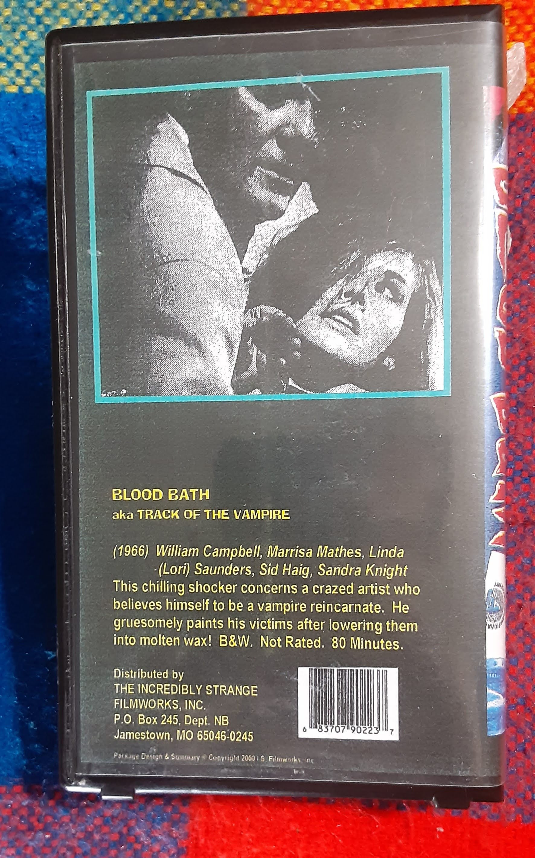Blood Bath VHS 1966 Cult Horror Grindhouse Roger Corman Jack - Etsy