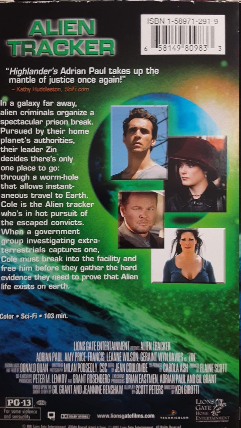 Alien Tracker 2003 VHS Rare SCIFI B-movie Preowned | Etsy