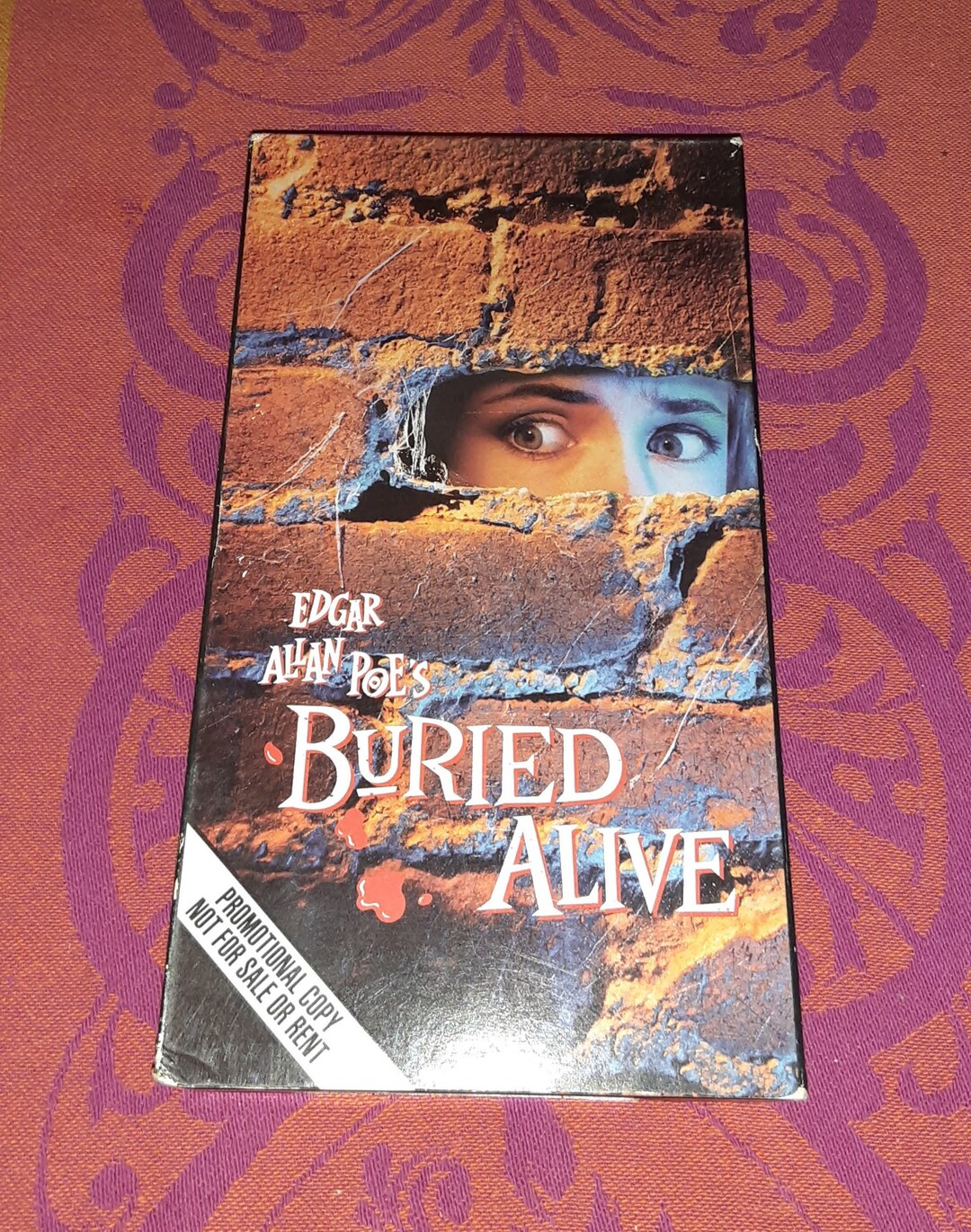 Edgar Alan Poe's Buried Alive VHS, 1990 Robert Vaughn Donald Pleasance ...