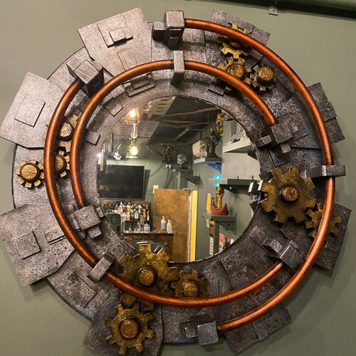 Steampunk Mirror/small Steampunk Mirror/small Wall - Etsy