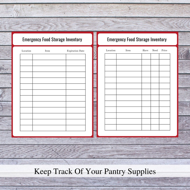 Emergency Preparedness Bundle: Natural Disaster Plan (digital Download ...