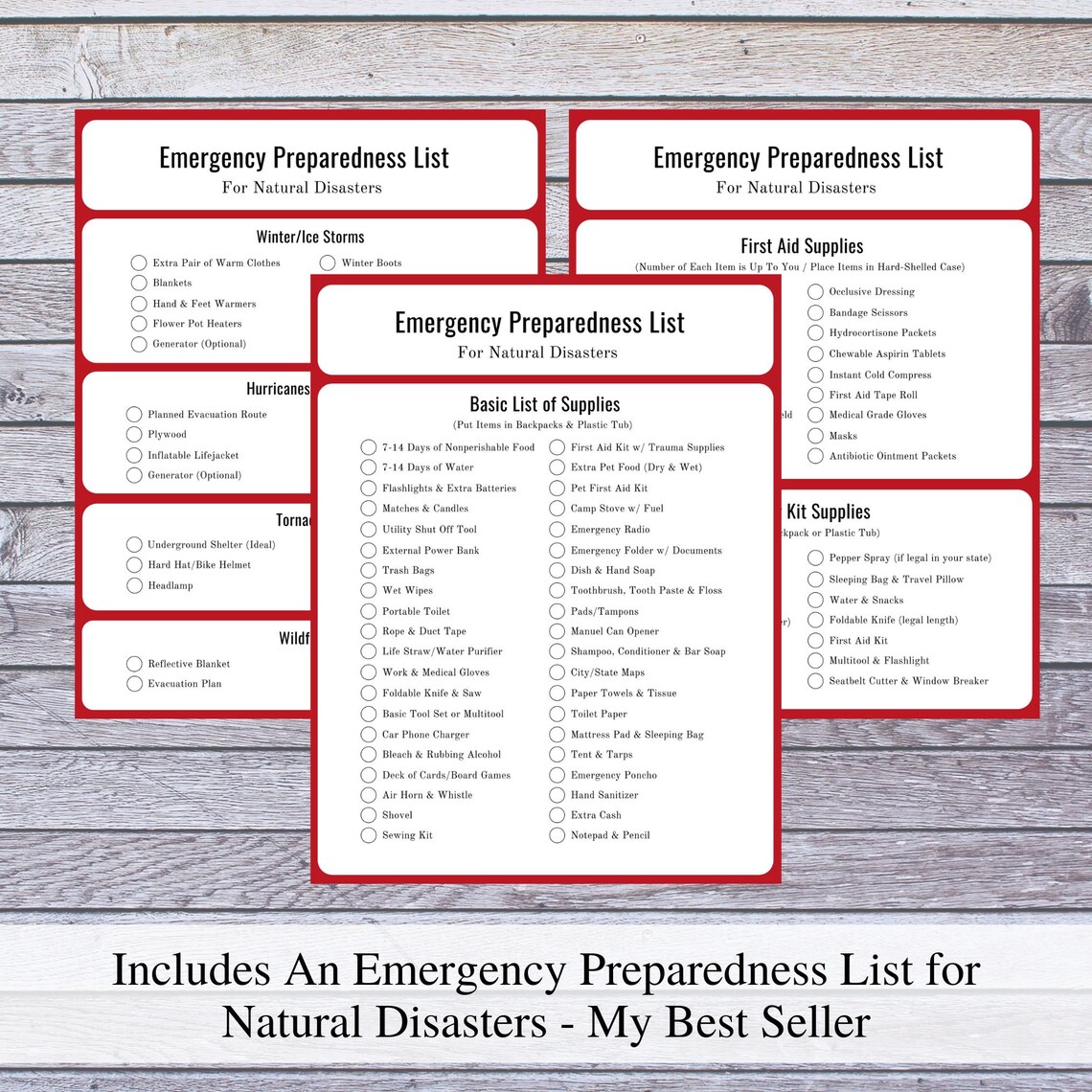 Emergency Preparedness Bundle: Natural Disaster Plan (digital Download) - Etsy