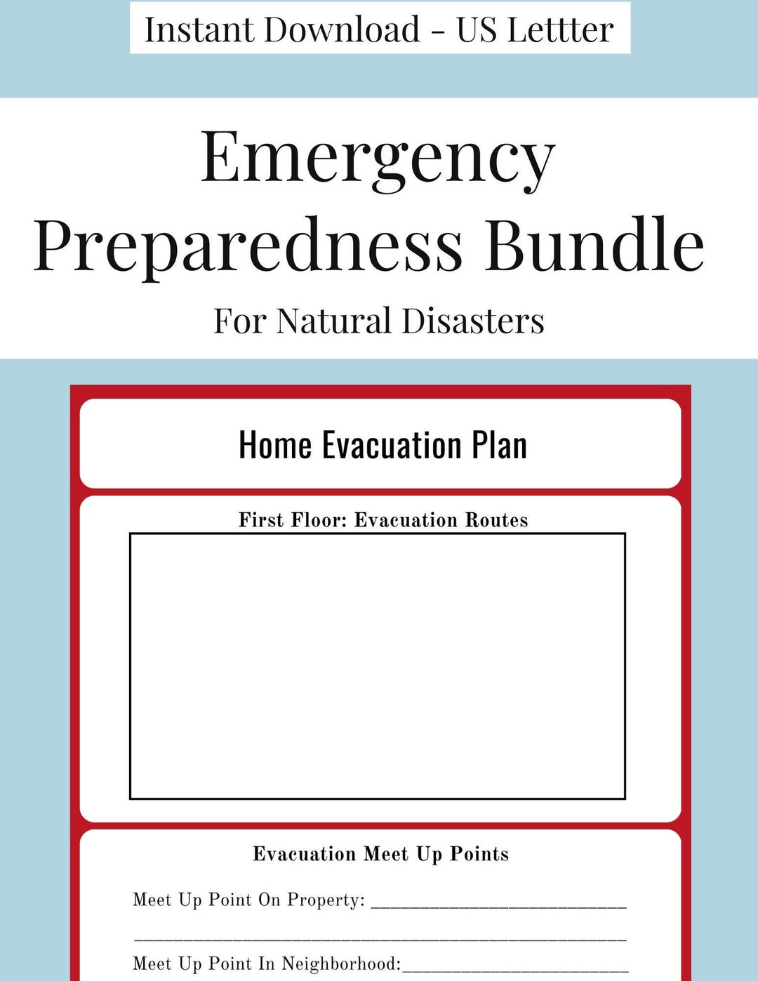 Emergency Preparedness Bundle Natural Disaster Disaster - Etsy