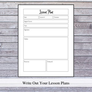 Lesson Plan Template | Simple Lesson Plan | High & Low Level Learners ...