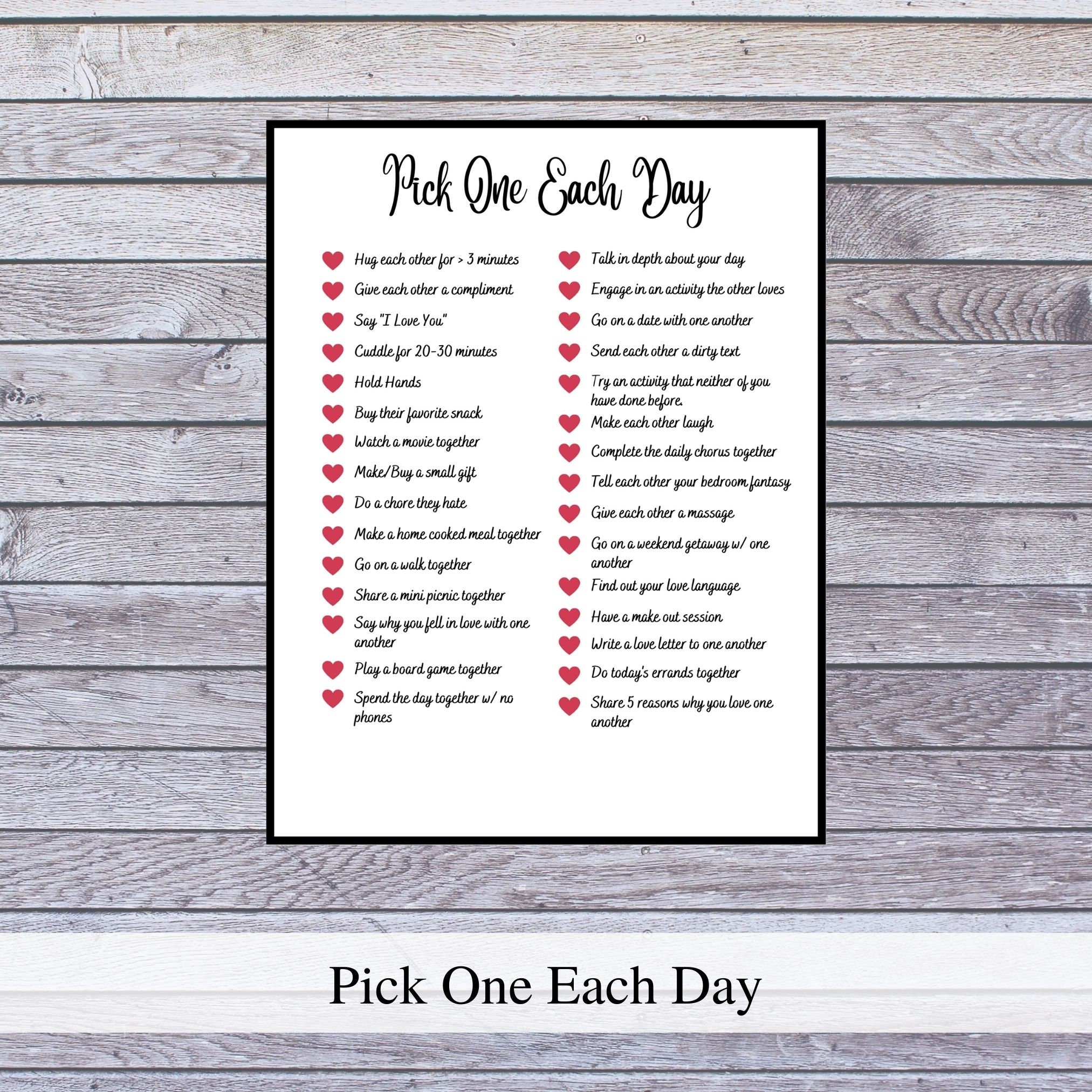 30 Day Relationship Challenge | Intimacy Challenge | Couple Challenge ...