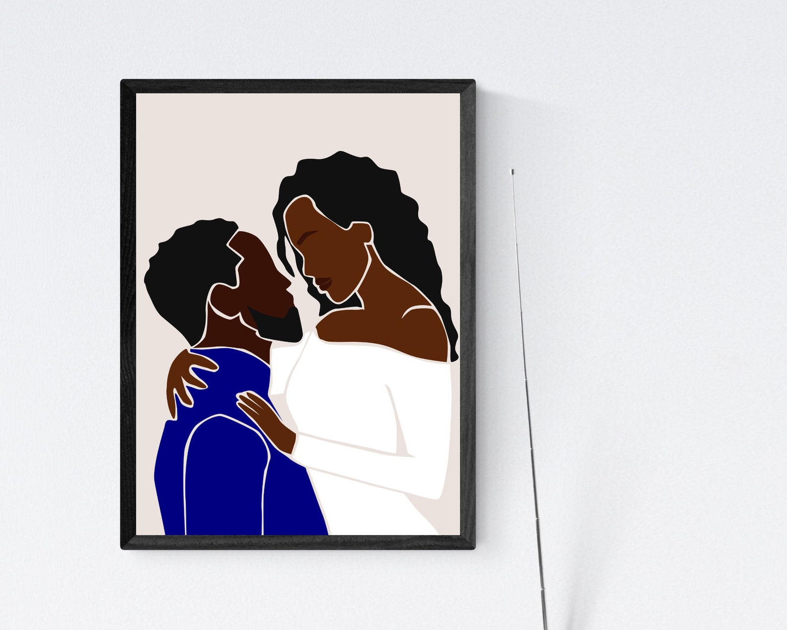 Black Couple Svg, Black Couple Art, Black Love Art, Black Love Print, Gift for Black Man, Black ...