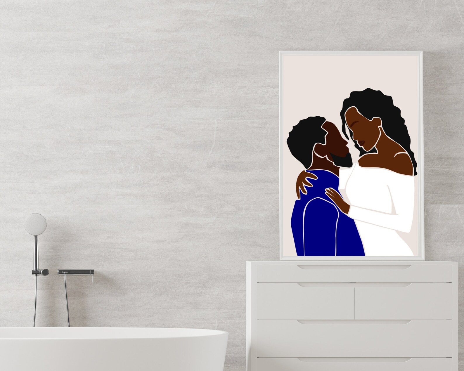 Black Couple Svg, Black Couple Art, Black Love Art, Black Love Print, Gift for Black Man, Black ...