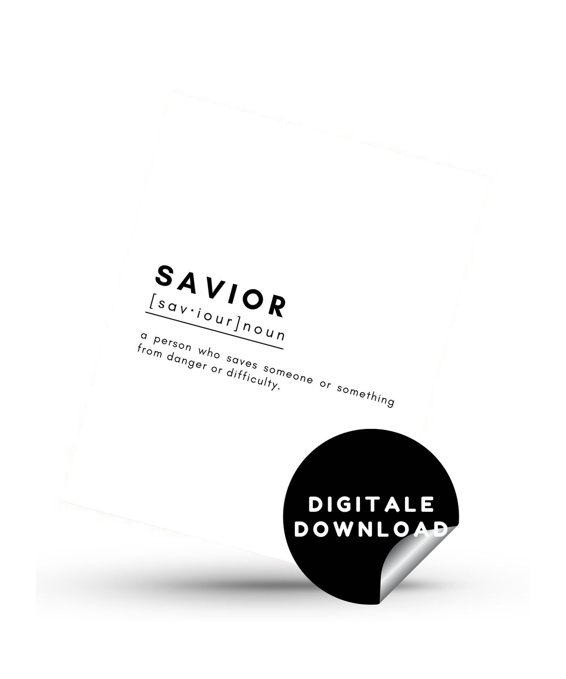 Office Wall Art Savior Definition Print Savior Wall Art Home Office ...