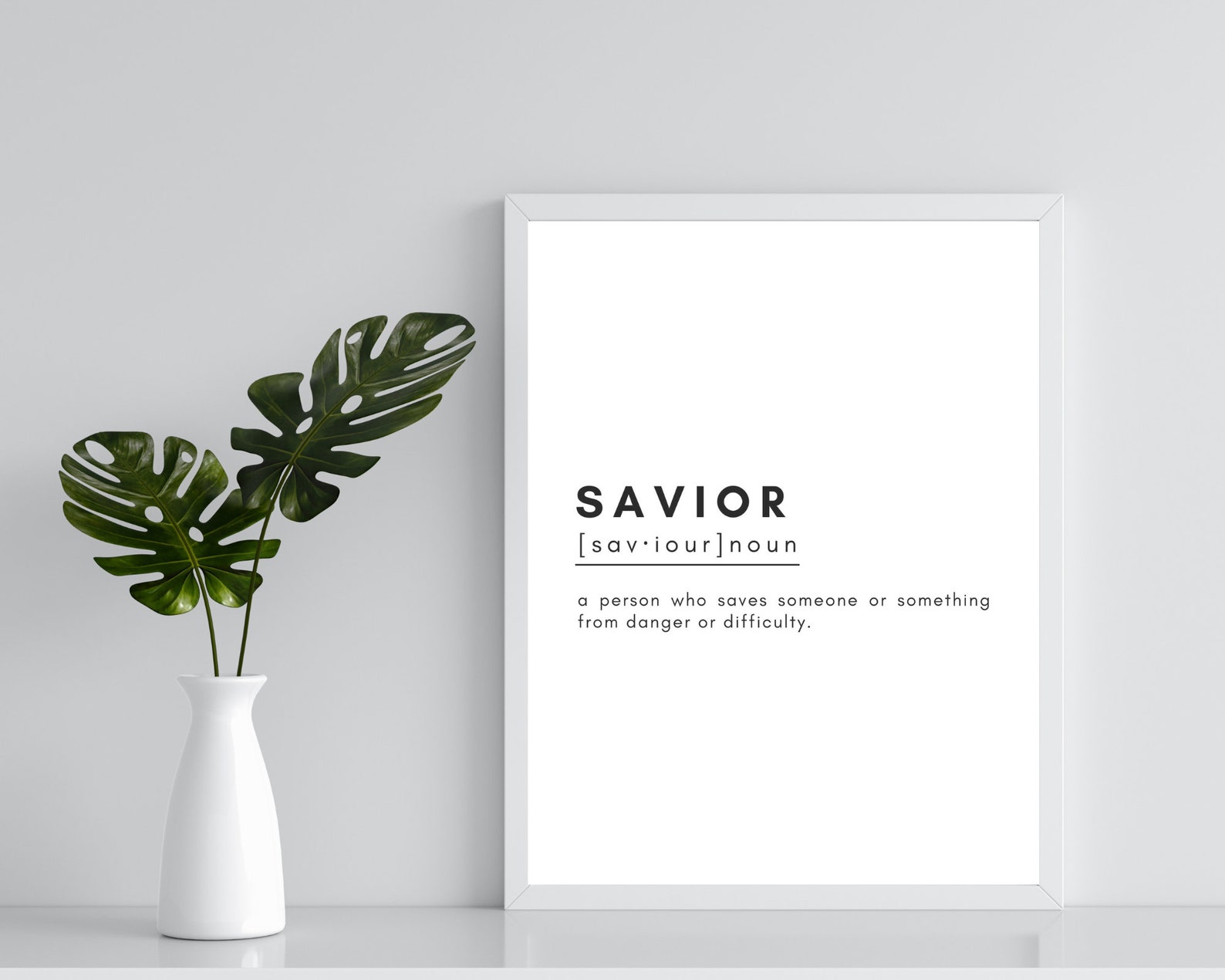 Office Wall Art Savior Definition Print Savior Wall Art Home Office ...