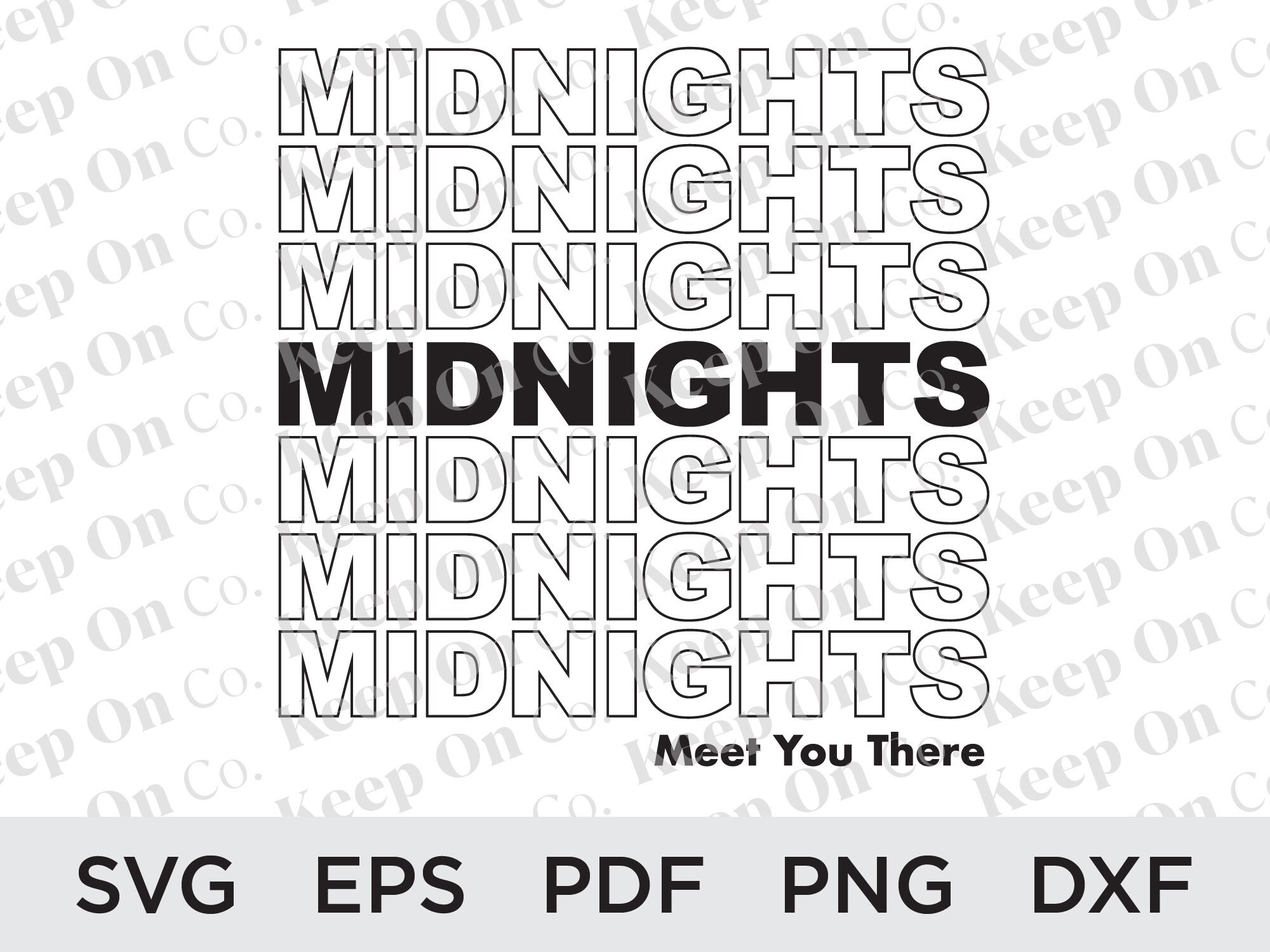 Taylor Swift Midnights SVG File, Meet Me at Midnight Design, Swiftie ...