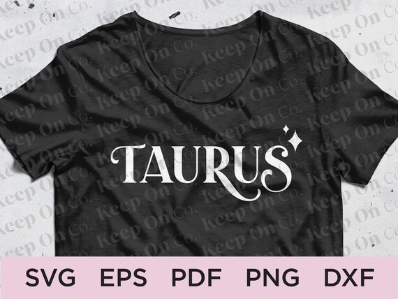 Taurus SVG File Horoscope Design Zodiac Sign Astrology Art - Etsy