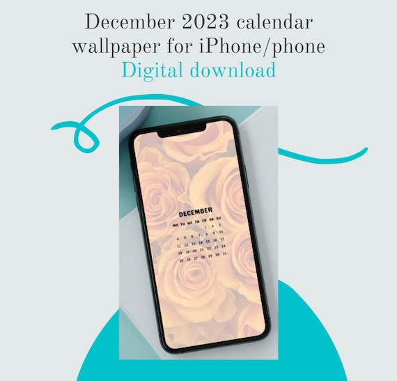 December 2023 Calendar for Iphone/android/samsung/oppo Phone - Etsy