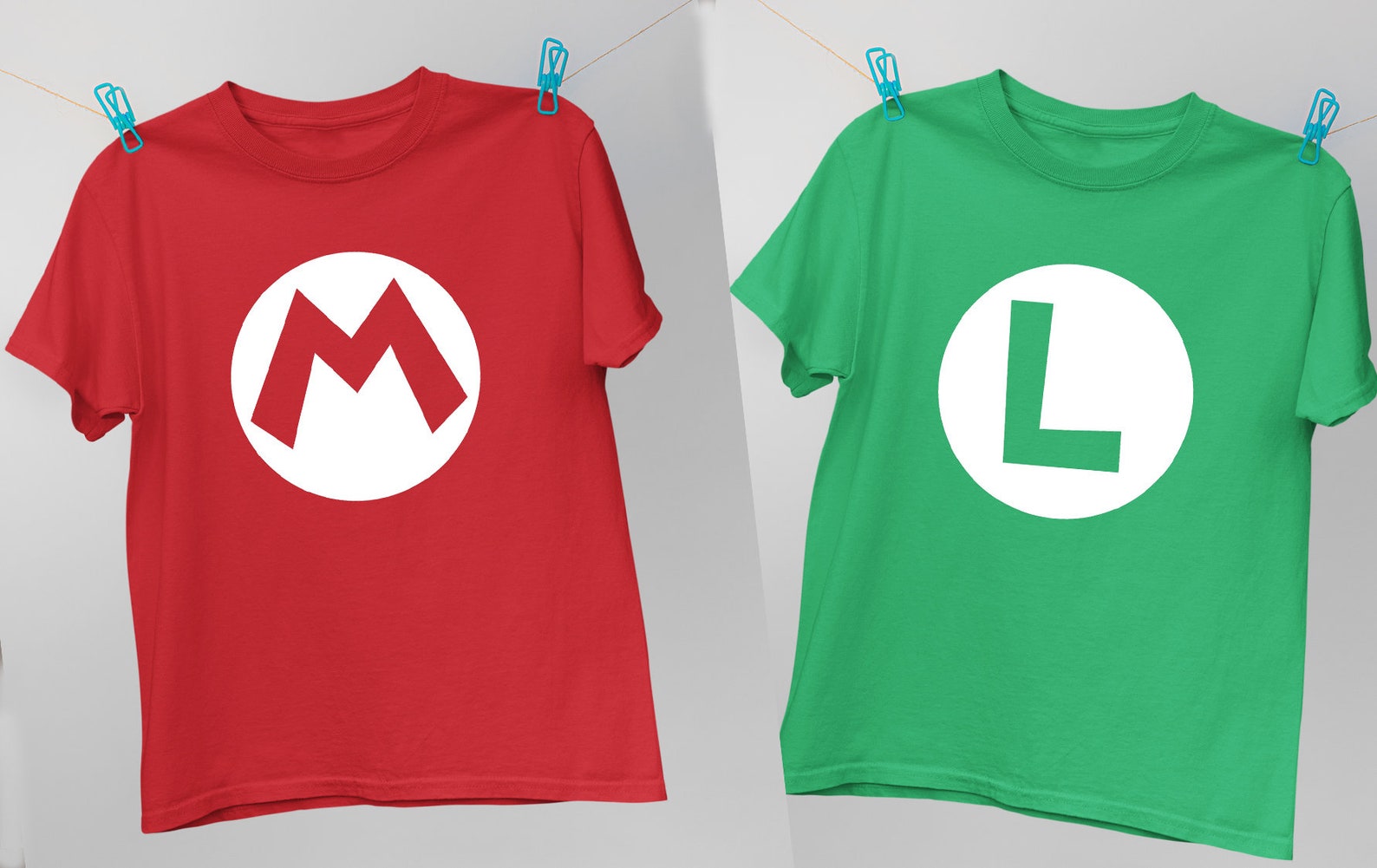 Super Mario Luigi T Shirt Print Mario Bros Inspired Fan Tees Nintendo ...