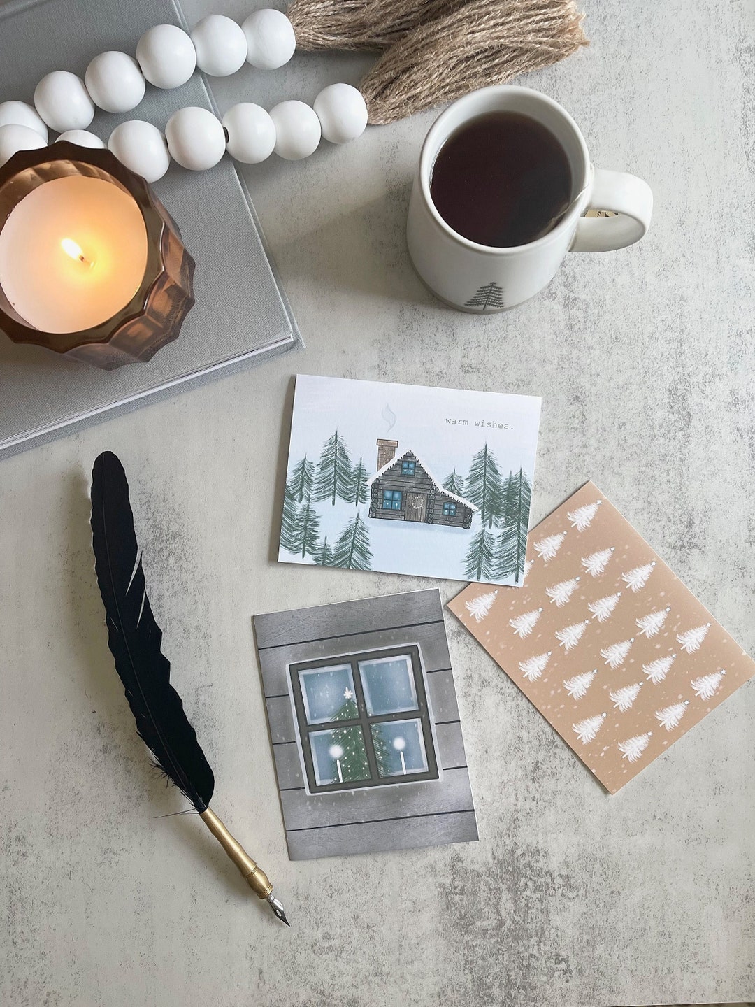 Cozy Cabin Stationery Set (15 Cards + Envelopes) | Cozy Cabin ...