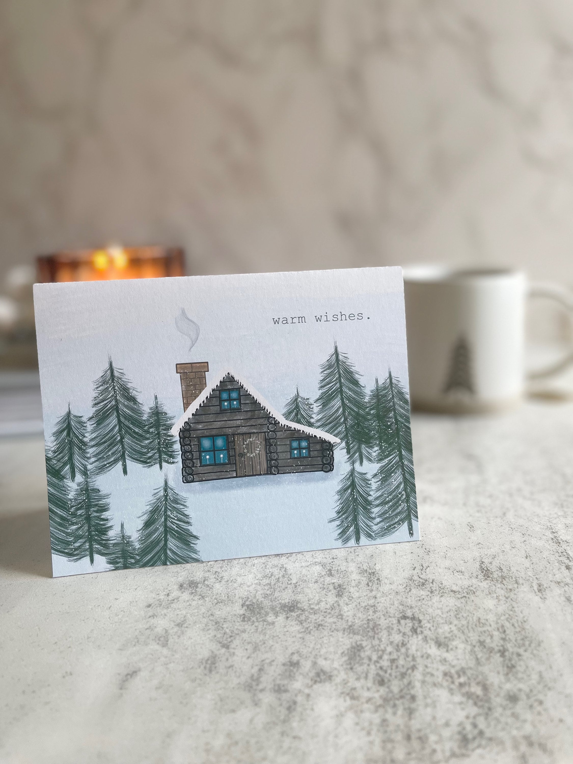 Cozy Cabin Stationery Set 15 Cards Envelopes Cozy Cabin Snowflakes ...