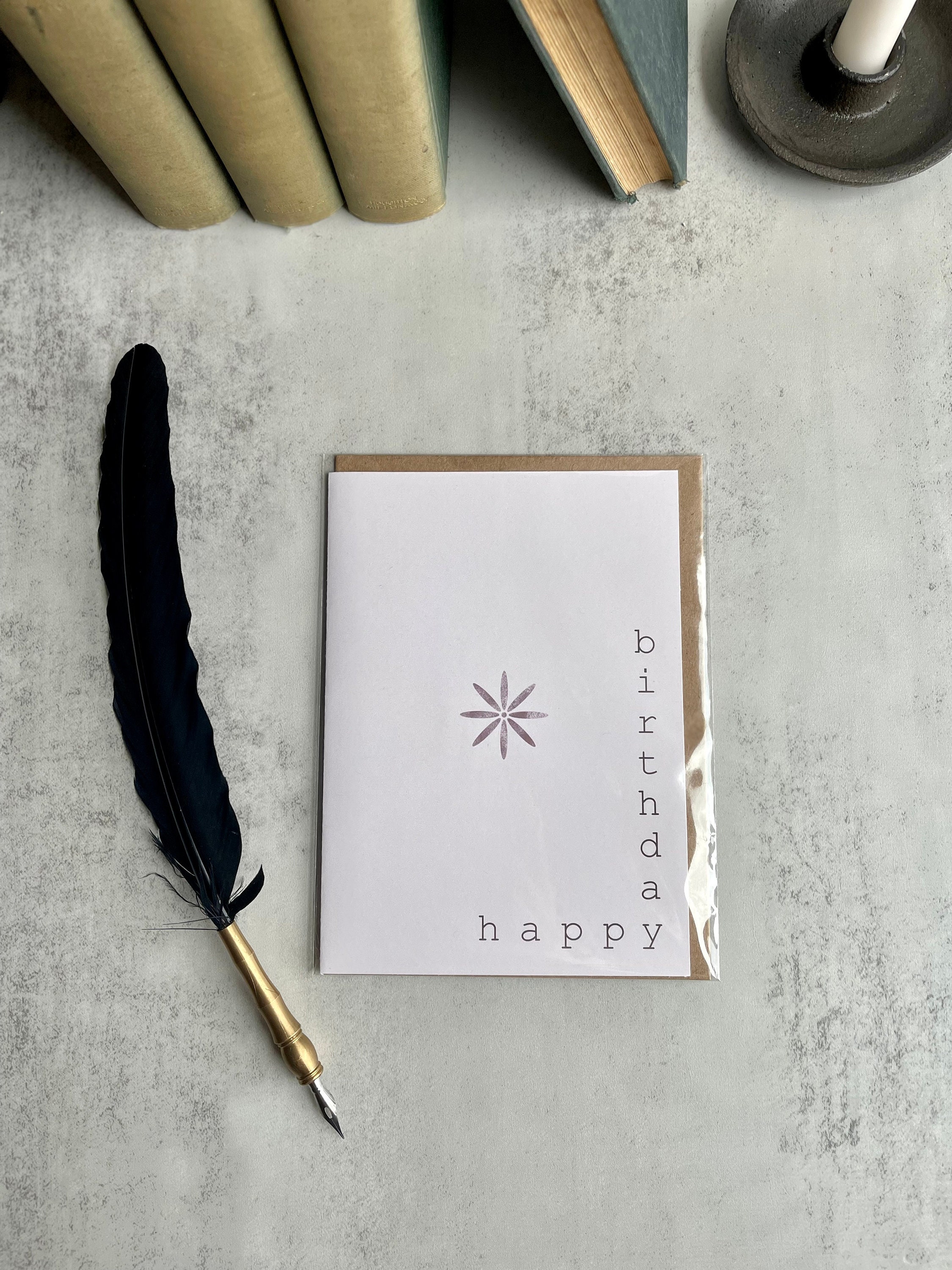Happy Birthday Greeting Card Envelope single or Set of 5 - Etsy