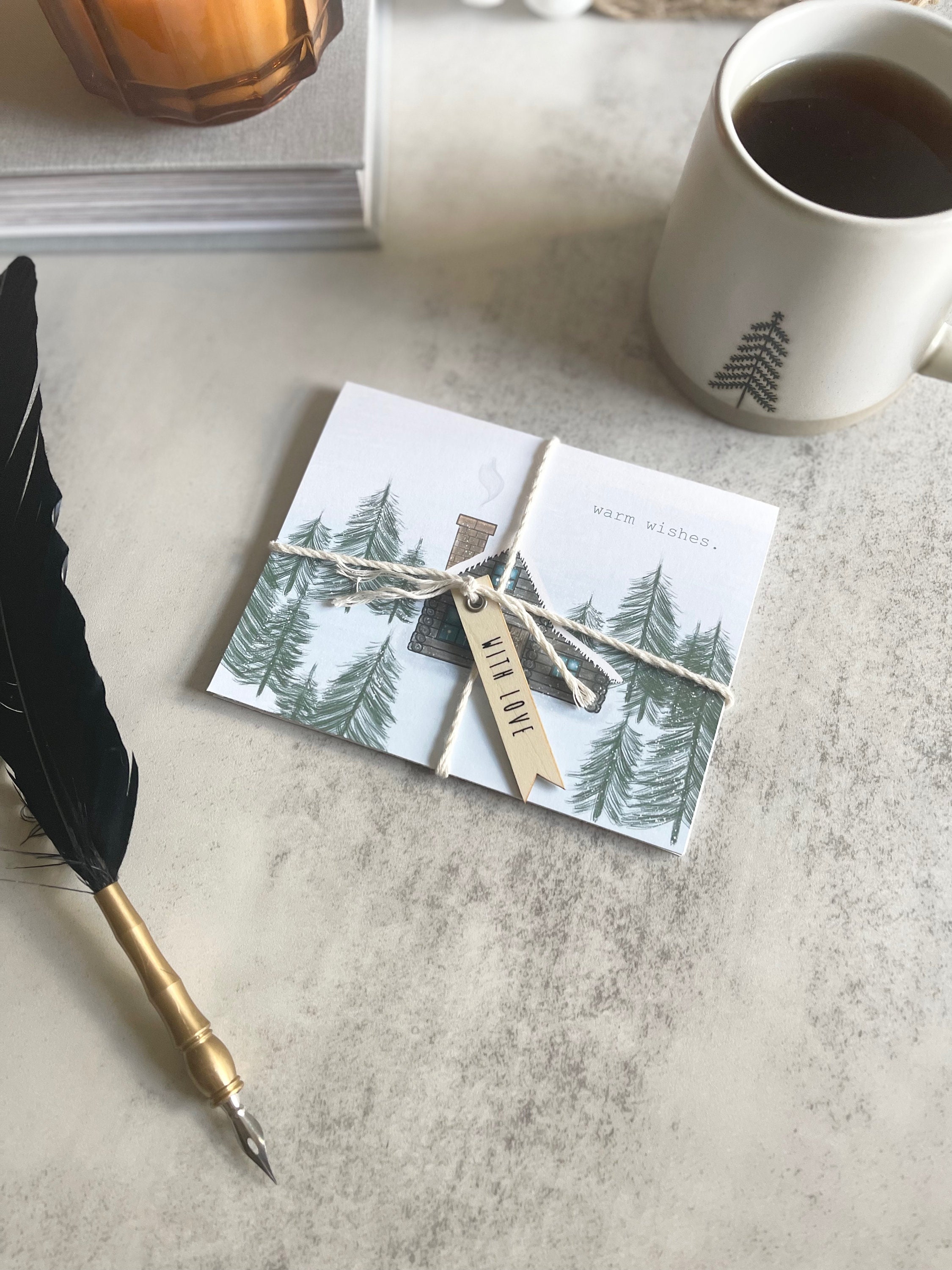 Cozy Cabin Stationery Set (15 Cards + Envelopes) | Cozy Cabin ...