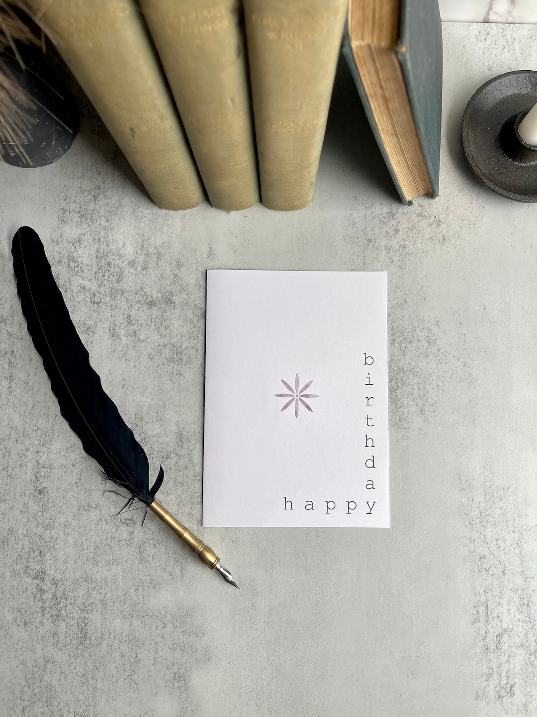 Happy Birthday Greeting Card + Envelope (single or Set of 5 Available ...