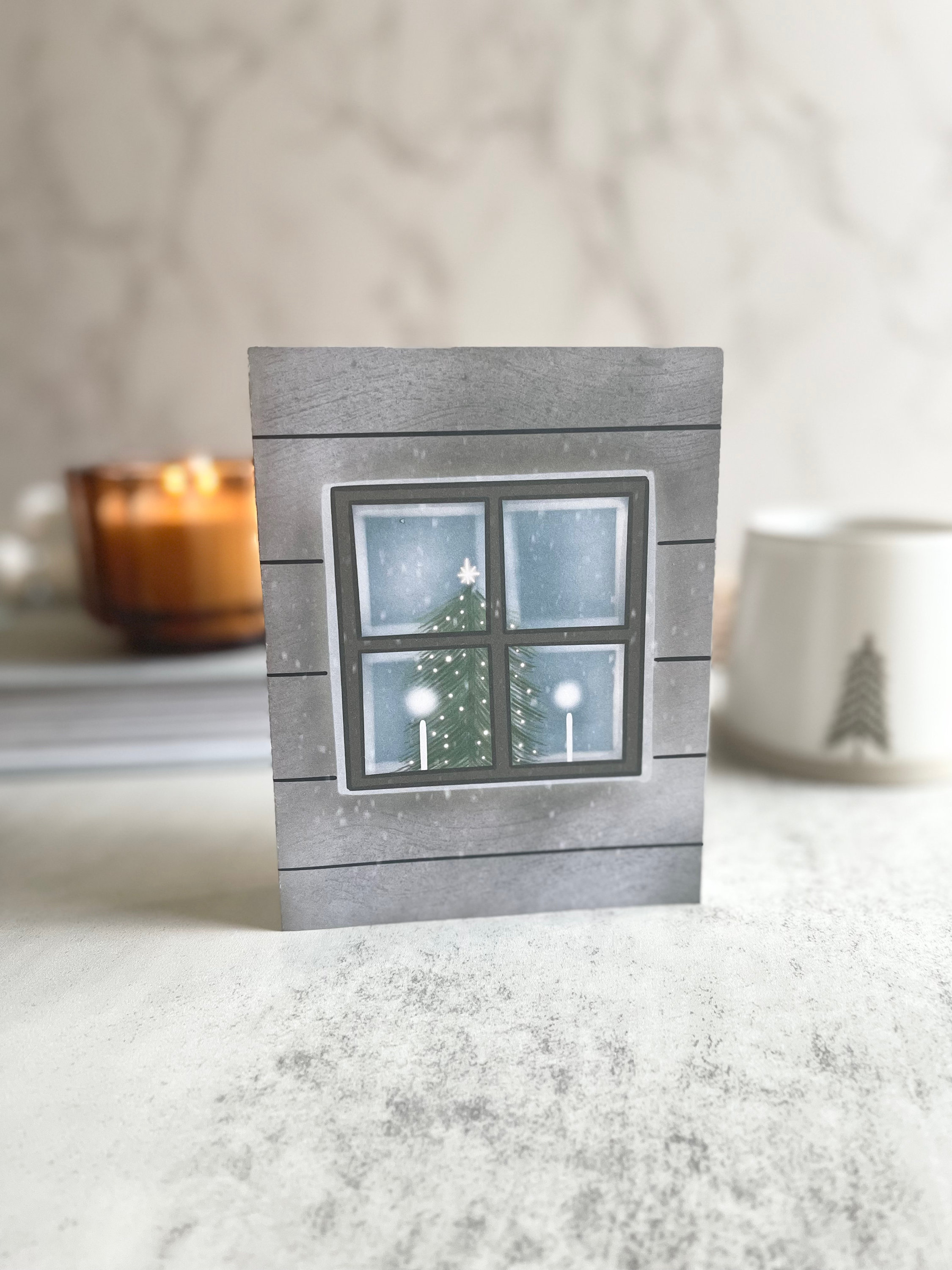 Cozy Cabin Stationery Set 15 Cards Envelopes Cozy Cabin Snowflakes ...