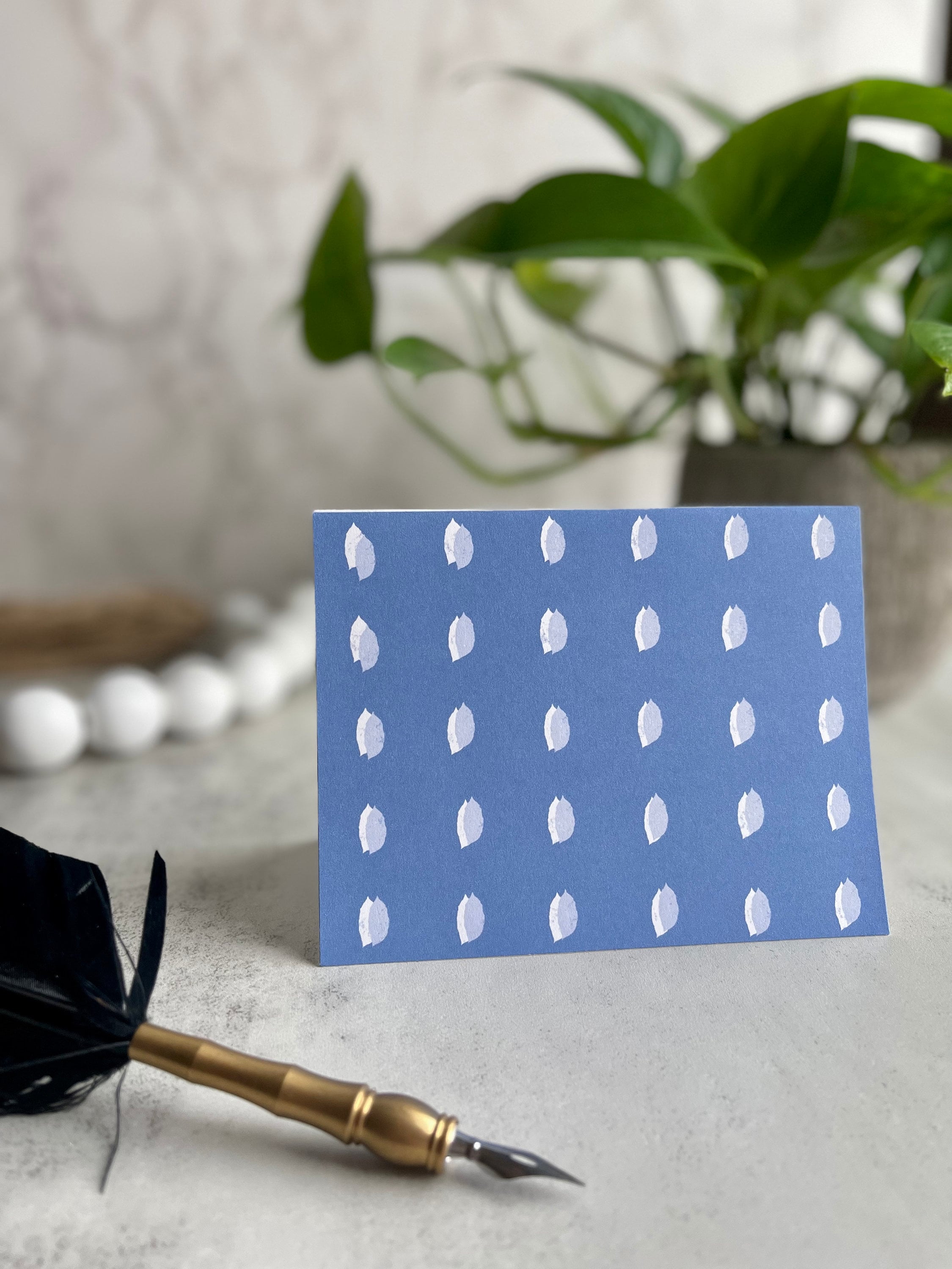 Blue Stationery Set 15 Cards Envelopes - Etsy