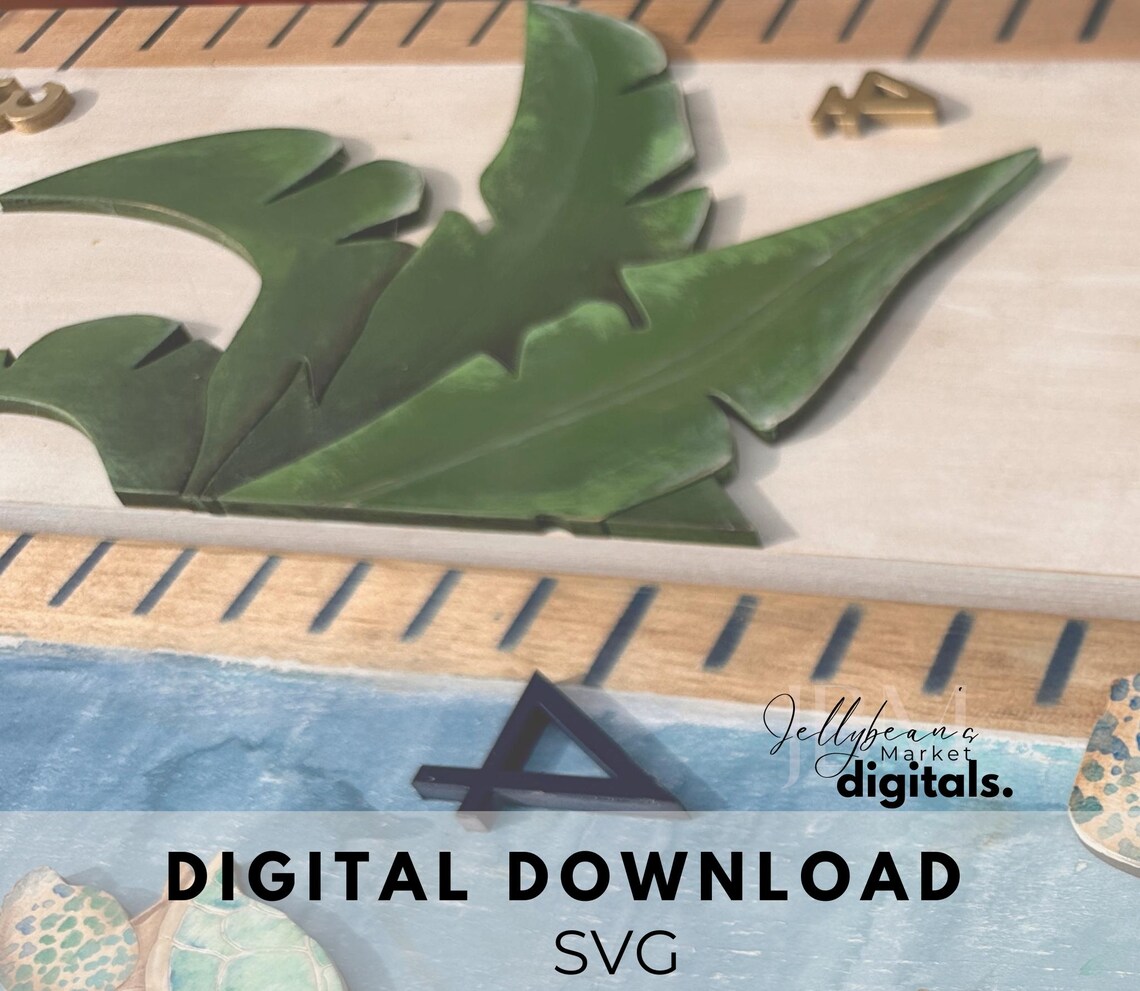 Beach Growth Chart SVG File: Laser Cut Nursery Decor - Etsy