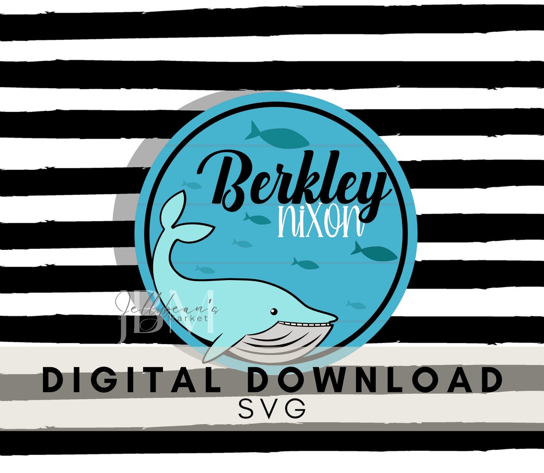 Digital Single Line Under the Sea Nursery Sign SVG | Under the Sea ...