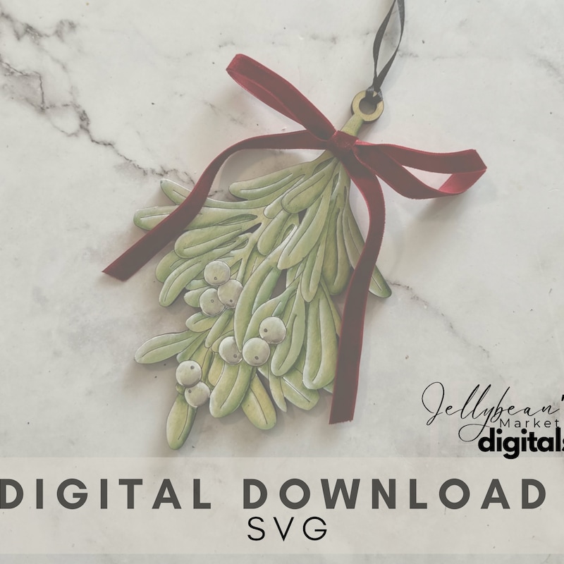 Mistletoe Svg - Etsy