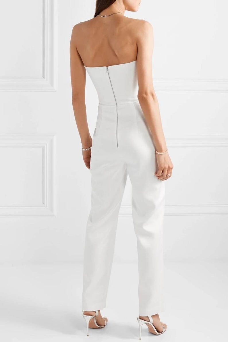 Bridal Jumpsuit Reception Outfit Rehearsal Dinner Jumpsuit - Etsy