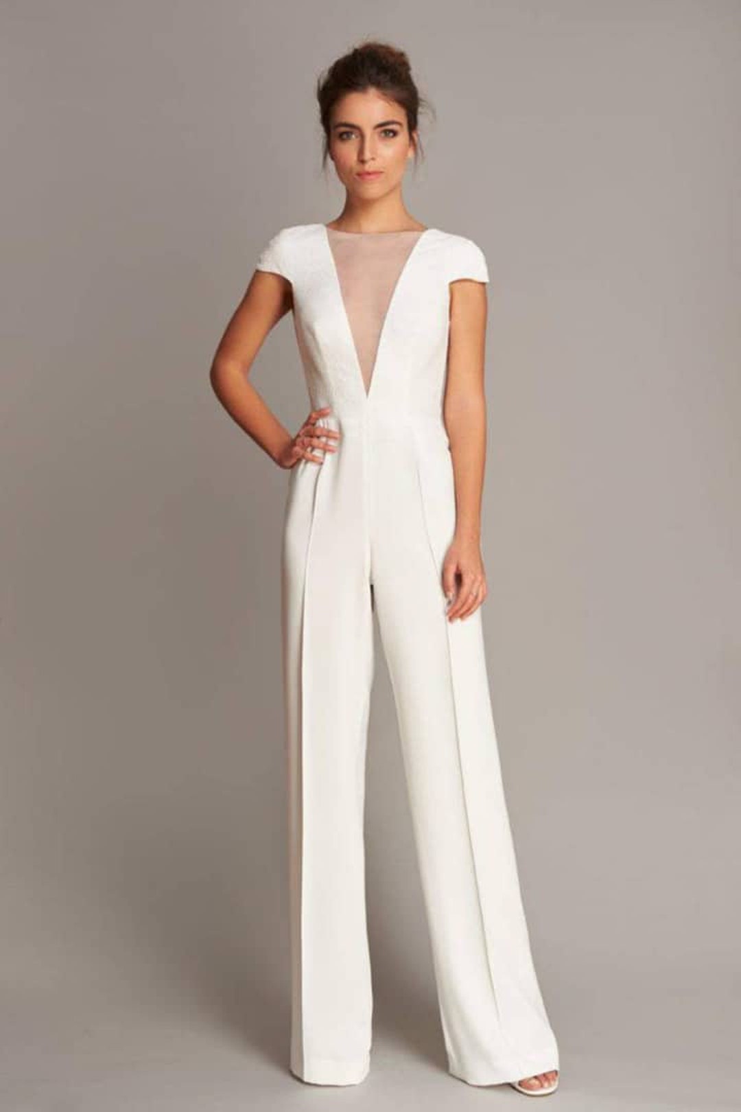 Bridal Jumpsuit, Reception Outfit, Rehearsal Dinner Jumpsuit - Etsy