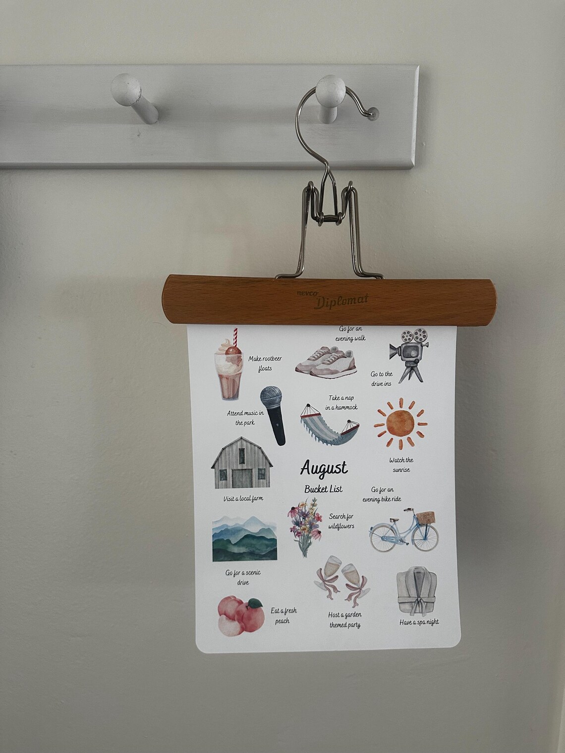 Digital August Bucket List - Etsy